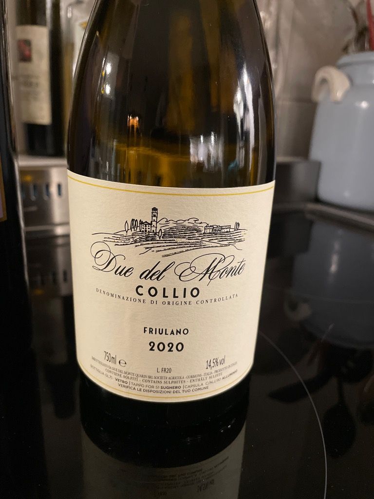 2020 Due del Monte Collio Ribolla Gialla, Italy, Friuli-Venezia Giulia ...