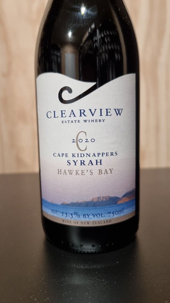 2020 Clearview Estate Syrah Cape Kidnappers, New Zealand, North Island ...
