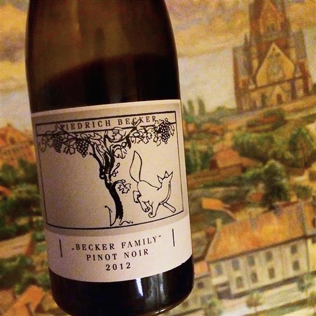 2012 Friedrich Becker Becker Family Pinot Noir, Germany, Pfalz ...