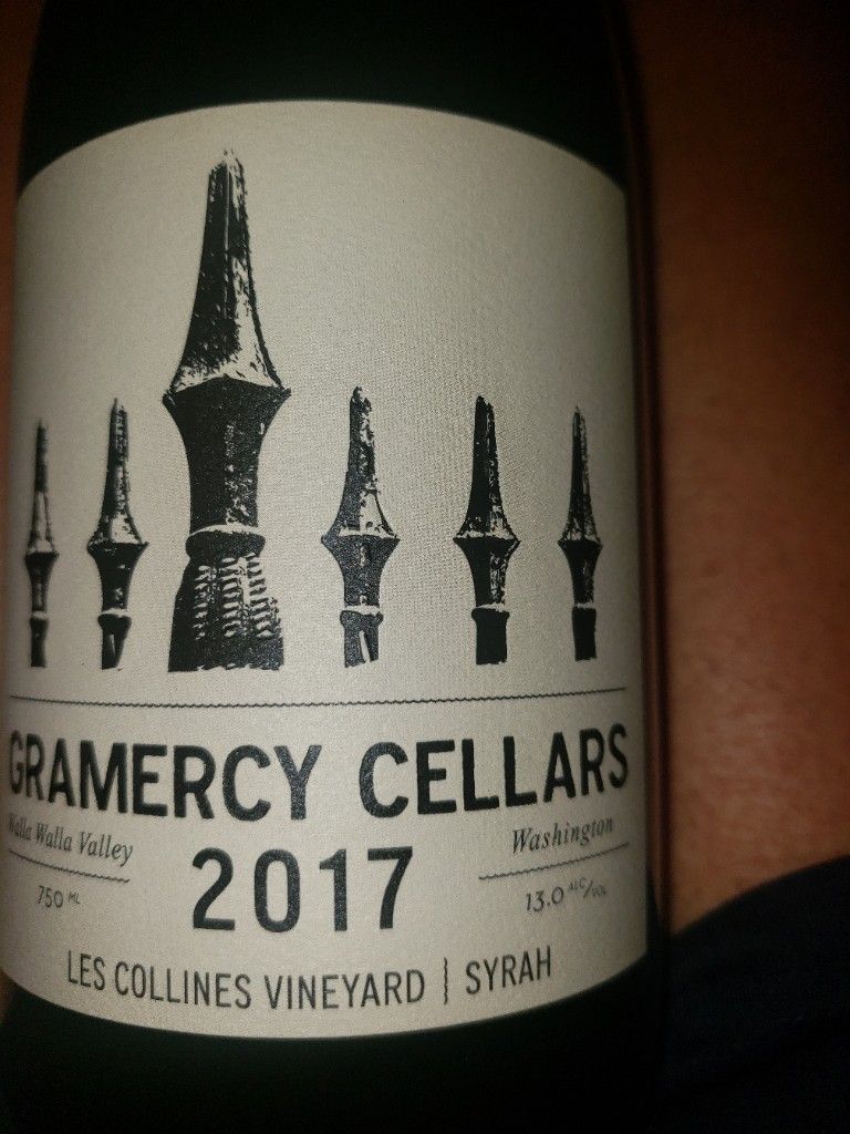 2017 Gramercy Cellars Syrah Les Collines Vineyard, USA, Washington, Columbia Valley, Walla Walla ...