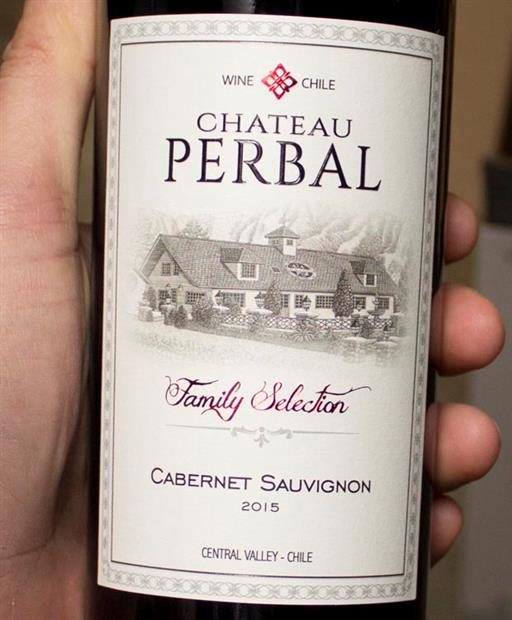 2015 Chateau Perbal Cabernet Sauvignon Family Selection, Chile, Central ...