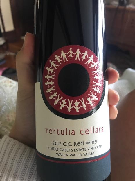 2017 Tertulia Cellars C.C. Red Wine Riviere Galets Estate Vineyard, USA ...