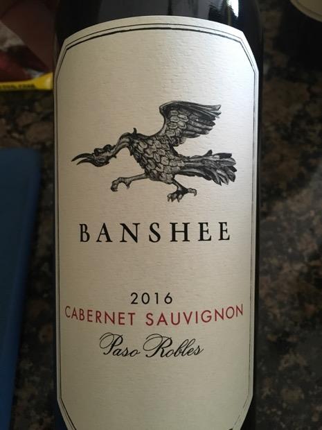 2016 Banshee Cabernet Sauvignon Paso Robles, USA, California, Central ...
