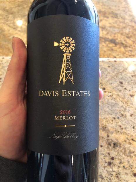 2016 Davis Estates Merlot, USA, California, Napa Valley - CellarTracker