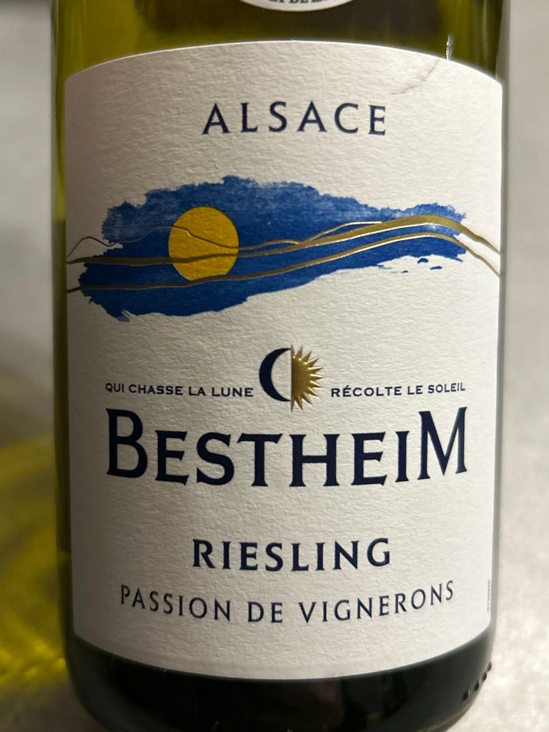 2022 Bestheim Riesling Passion De Vignerons, France, Alsace - CellarTracker