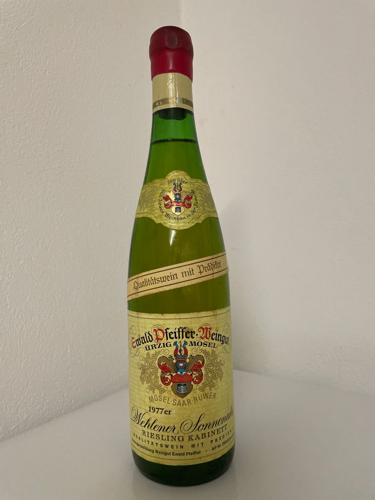 1977 Ewald Pfeiffer Wehlener Sonnenuhr Riesling Kabinett, Germany ...