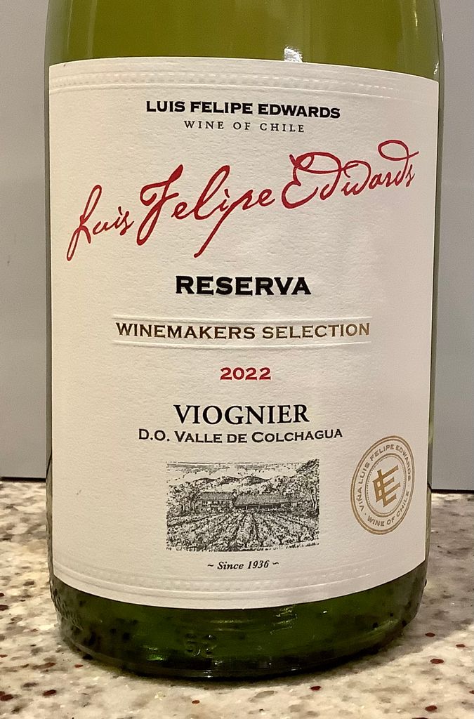 2024 Luis Felipe Edwards Viognier Winemaker Selection - Reserva, Chile ...