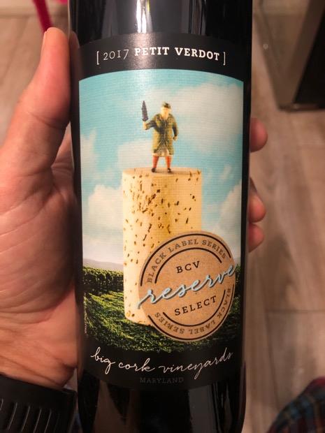 2016 Big Cork Vineyards Petit Verdot Black Label Series Reserve Select ...