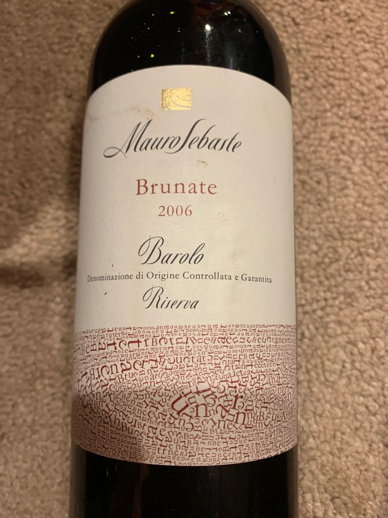 2006 Mauro Sebaste Barolo Riserva Brunate, Italy, Piedmont, Langhe ...