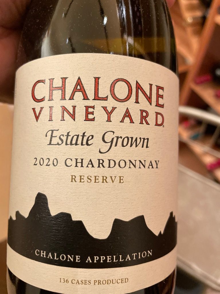 2020 Chalone Vineyard Chardonnay Estate Reserve, USA, California ...