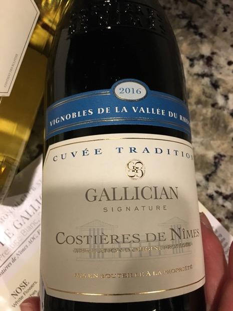 2016 Gallician la Cave Costières-de-Nîmes Cuvée Tradition, France ...