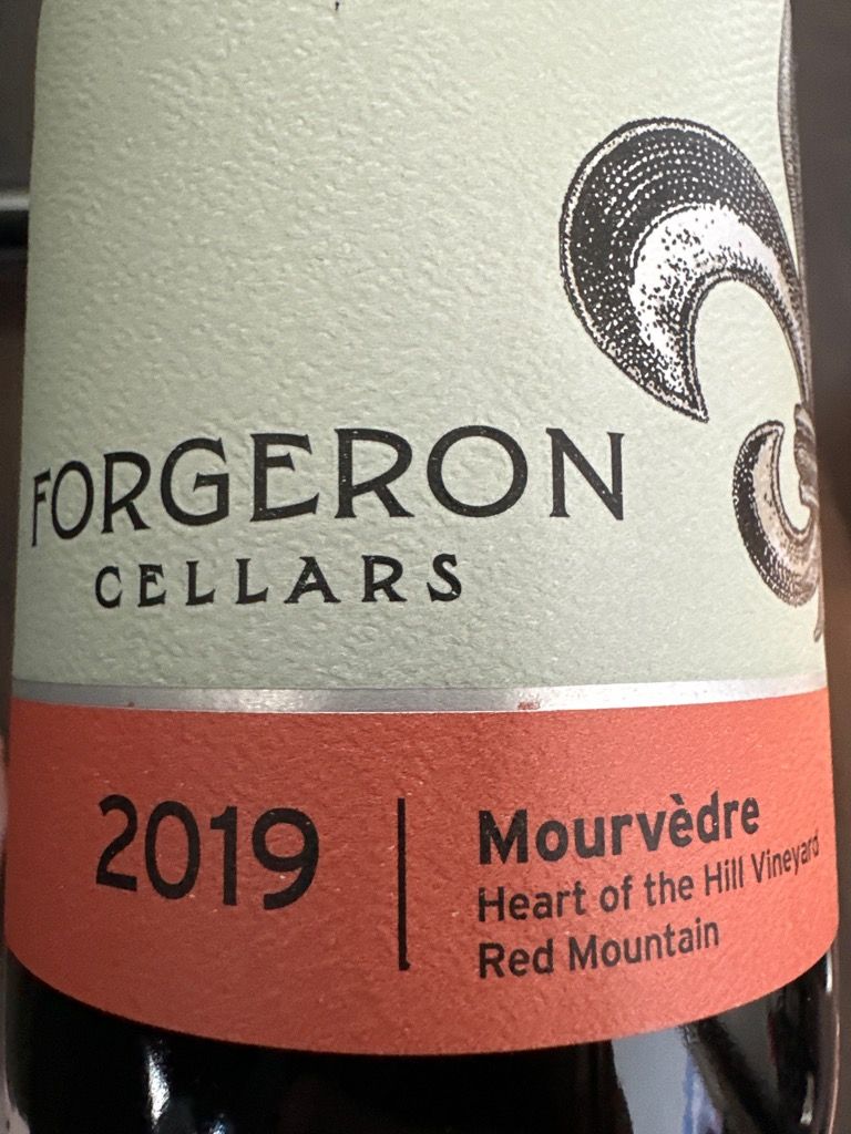 2019 Forgeron Cellars Mourvèdre Heart of the Hill, USA, Washington ...
