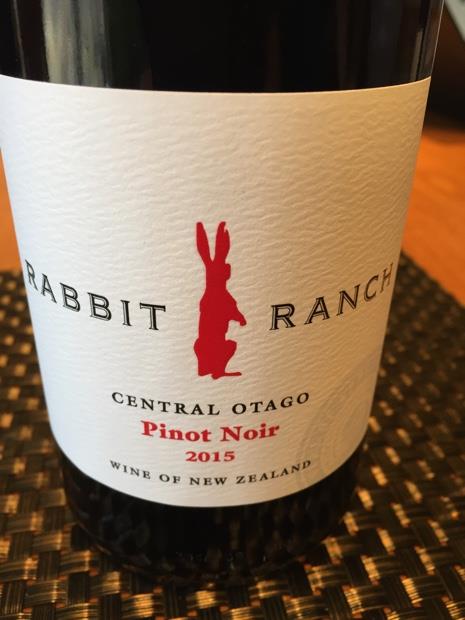 2015 Rabbit Ranch Pinot Noir, New Zealand, South Island, Otago, Central ...