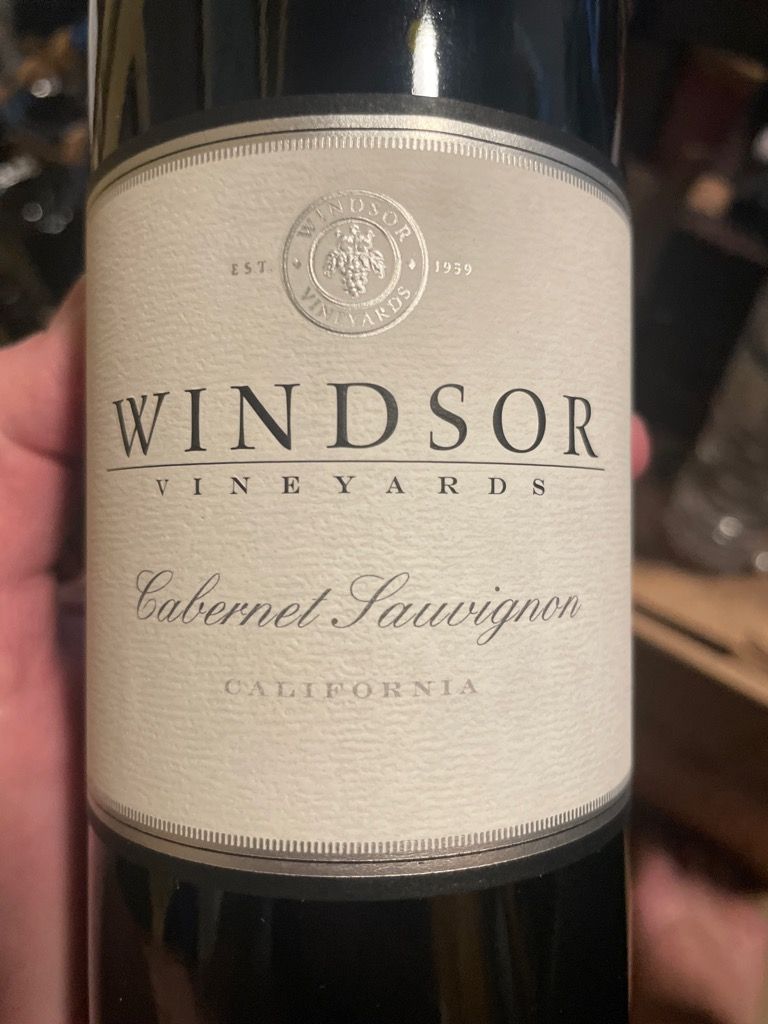2020 Windsor Vineyards Cabernet Sauvignon California, USA, California ...