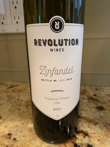 2017 Revolution Wines Zinfandel Cherryhouse, USA, California, Central ...