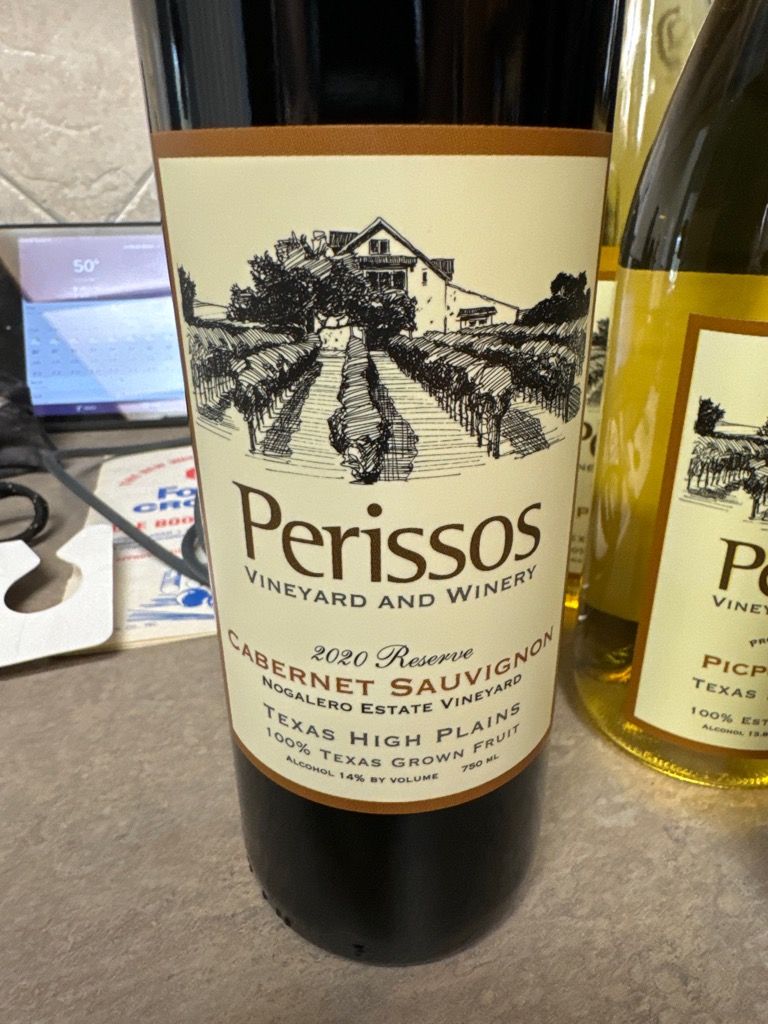 2020 Perissos Vineyard and Winery Cabernet Sauvignon Two Year Reserve ...