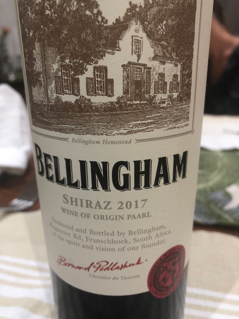 2017 Bellingham Shiraz, South Africa, Coastal Region, Stellenbosch ...