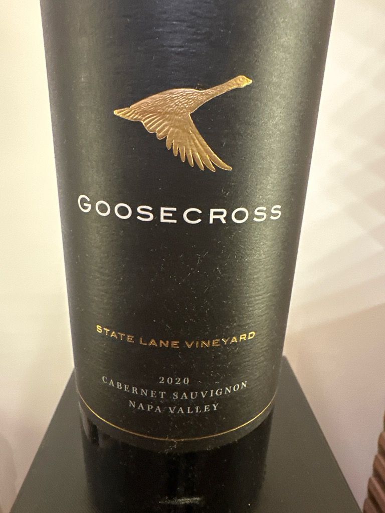 2020 Goosecross Cellars Cabernet Sauvignon State Lane Vineyard Holly's ...