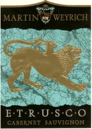 1996 Martin & Weyrich Cabernet Sauvignon Etrusco, USA, California ...