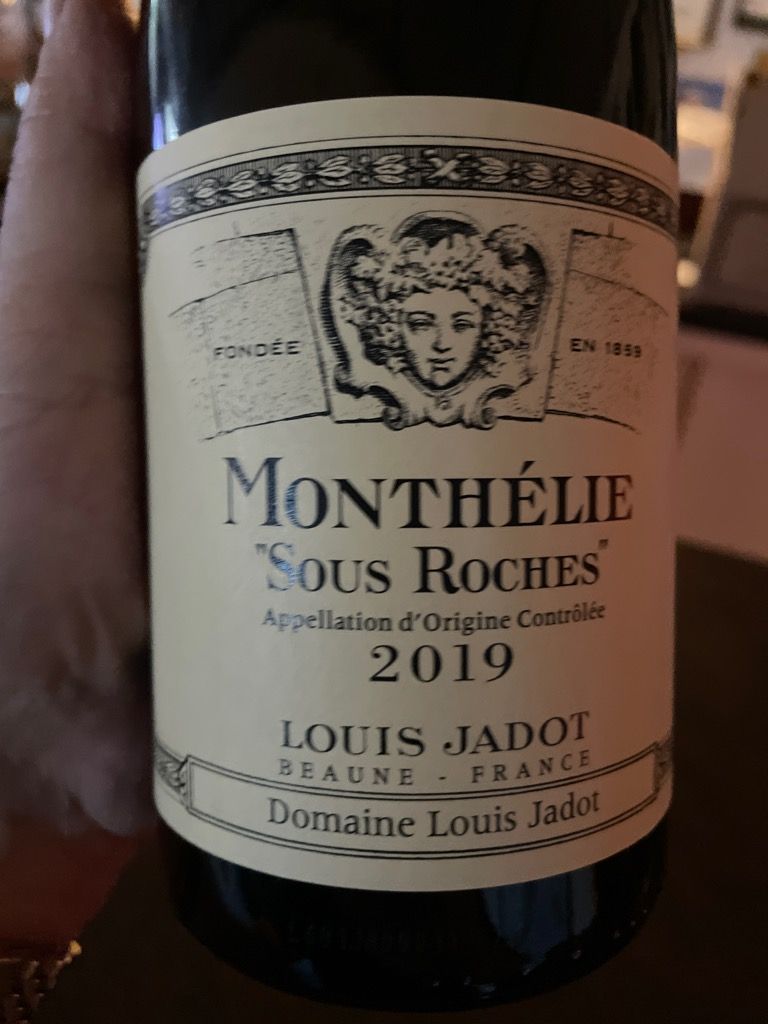 2020 Louis Jadot Monthélie Sous Roches, France, Burgundy, Côte de ...