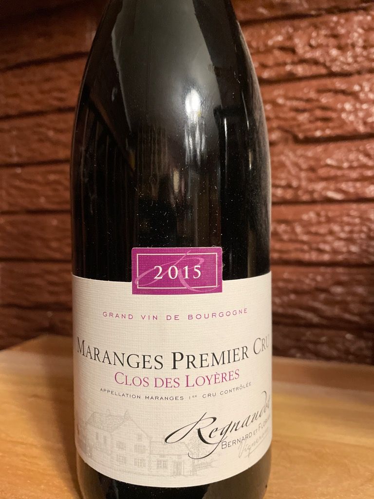 2015 Bernard Regnaudot Maranges 1er Cru Clos des Loyères, France ...