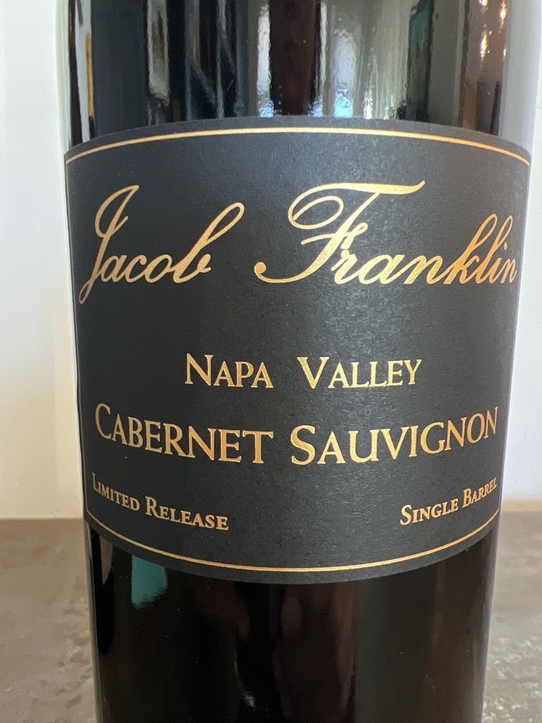 2010 Jacob Franklin Cabernet Sauvignon Single Barrel, USA, California ...