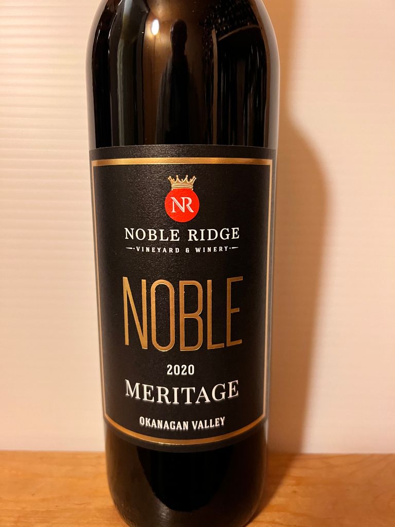 2021 Noble Ridge Meritage, Canada, British Columbia, Okanagan Valley ...
