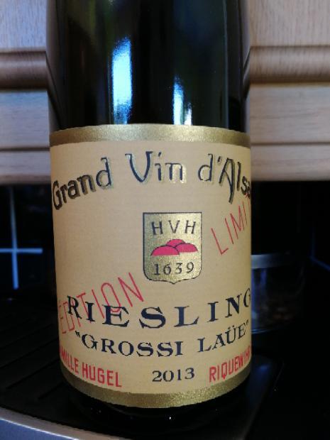 2016 Hugel Riesling Grossi Laüe, France, Alsace - CellarTracker