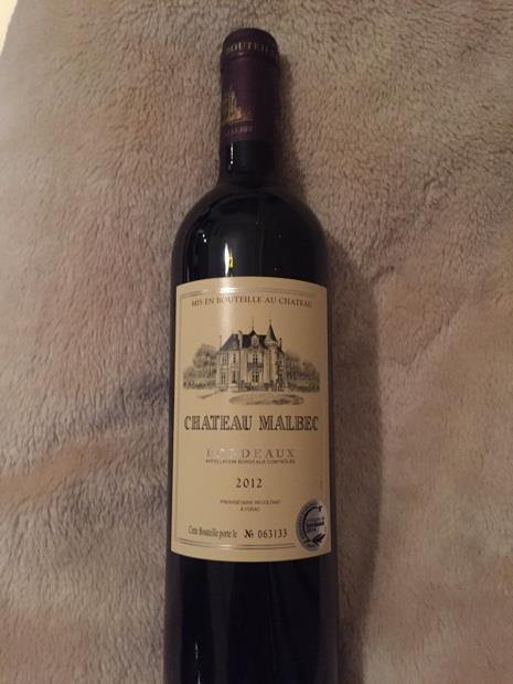 2012 Château Malbec, France, Bordeaux - CellarTracker