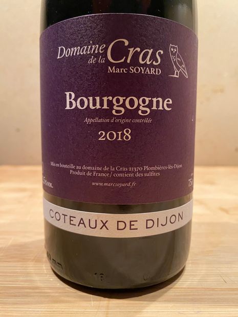 2020 Domaine de la Cras (Marc Soyard) Bourgogne Coteaux de Dijon ...