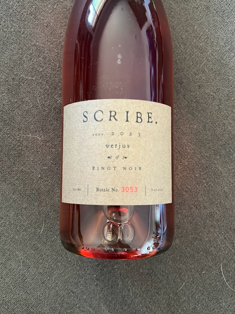 2024 Scribe Pinot Noir Verjus Arrowhead Slope, USA, California, Sonoma ...