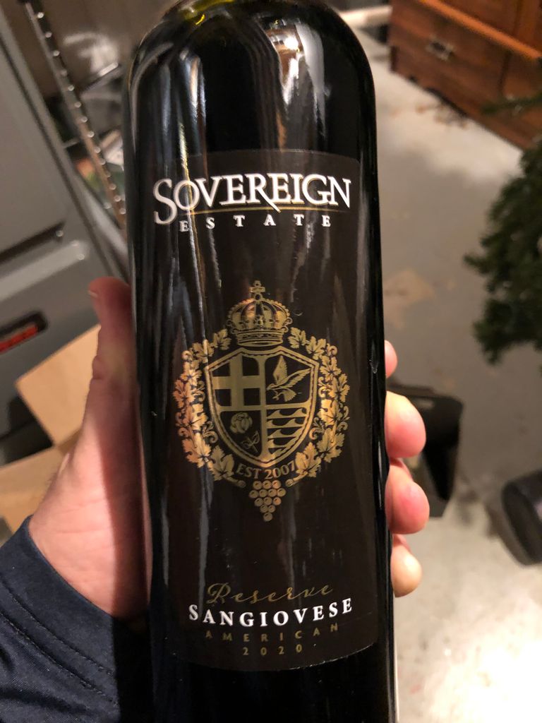 2020 Sovereign Estate Sangiovese Tenuta Di Sovrano, USA, Minnesota ...