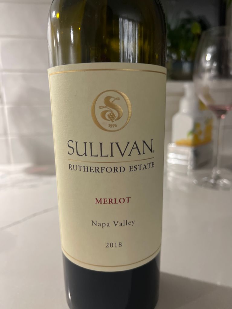 2018 Sullivan Vineyards Merlot, USA, California, Napa Valley ...