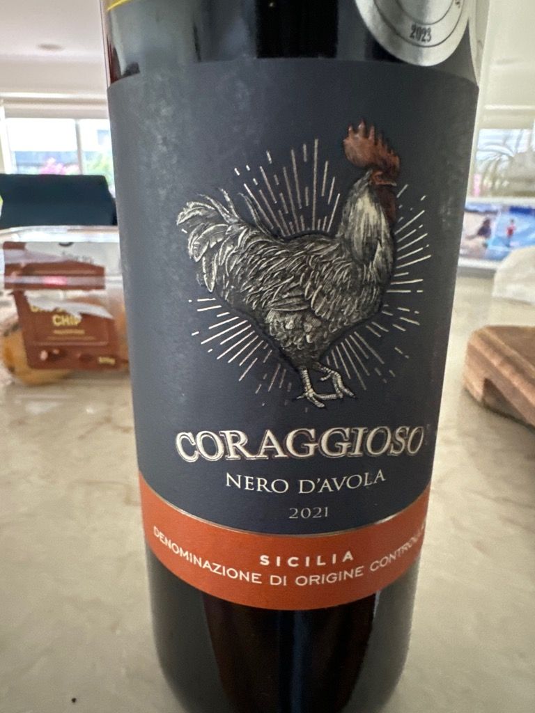 2021 Coraggioso Nero d'Avola, Italy, Sicily, Sicilia - CellarTracker