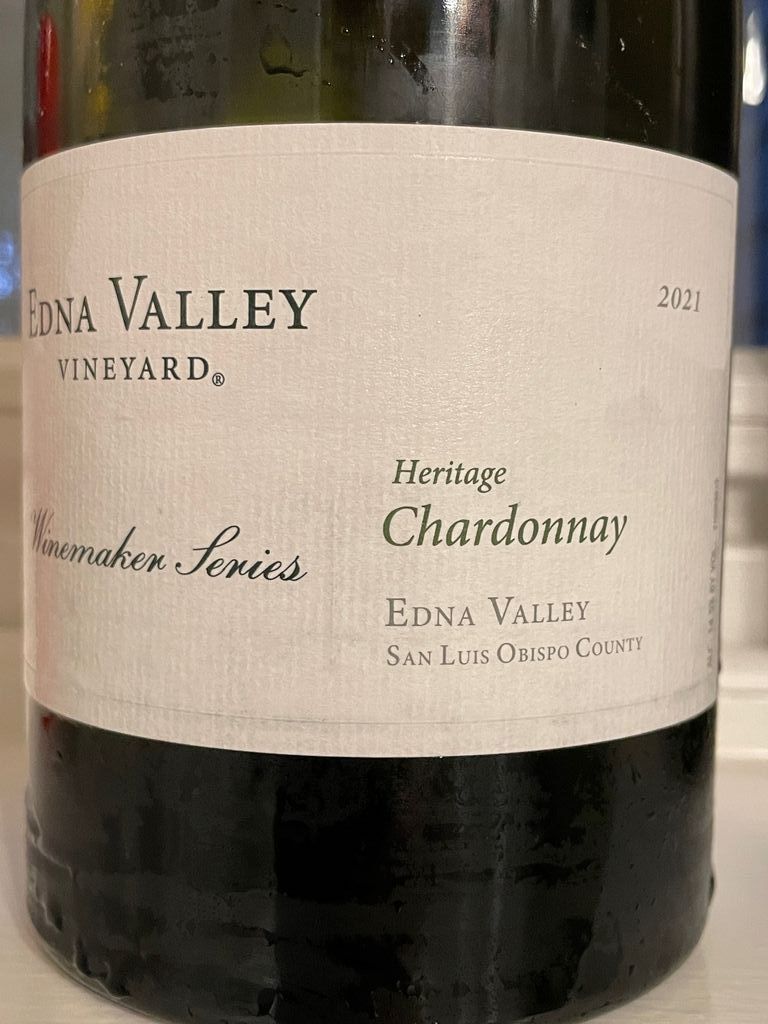 2020 Edna Valley Vineyard Chardonnay Winemaker Series Heritage, USA ...