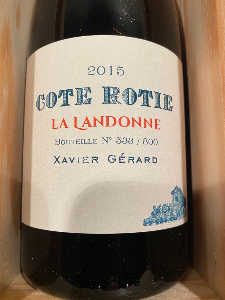 2015 Xavier Gerard Côte-Rôtie La Landonne, France, Rhône, Northern ...