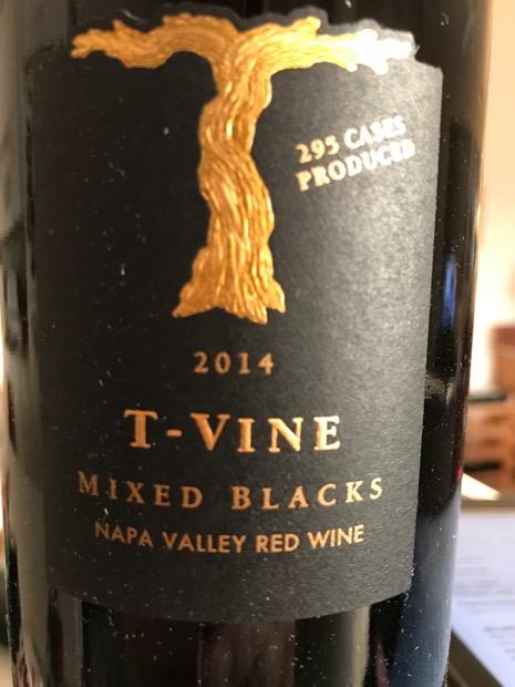 2014 T-Vine Cellars Mixed Blacks, USA, California, Napa Valley ...