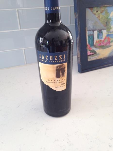 2014 Jacuzzi Family Vineyards Barbera, USA, California, North Coast ...