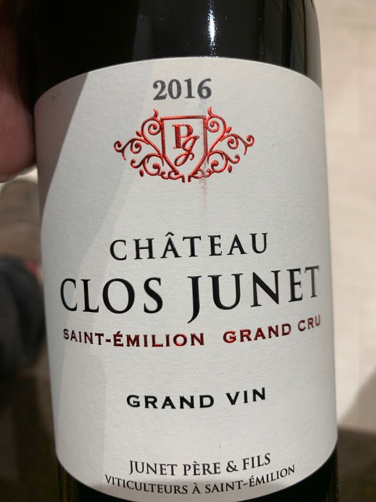 2019 Château Clos Junet, France, Bordeaux, Libournais, St. Émilion ...