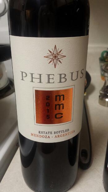 2015 Fabre Montmayou Phebus MMC, Argentina, Mendoza - CellarTracker