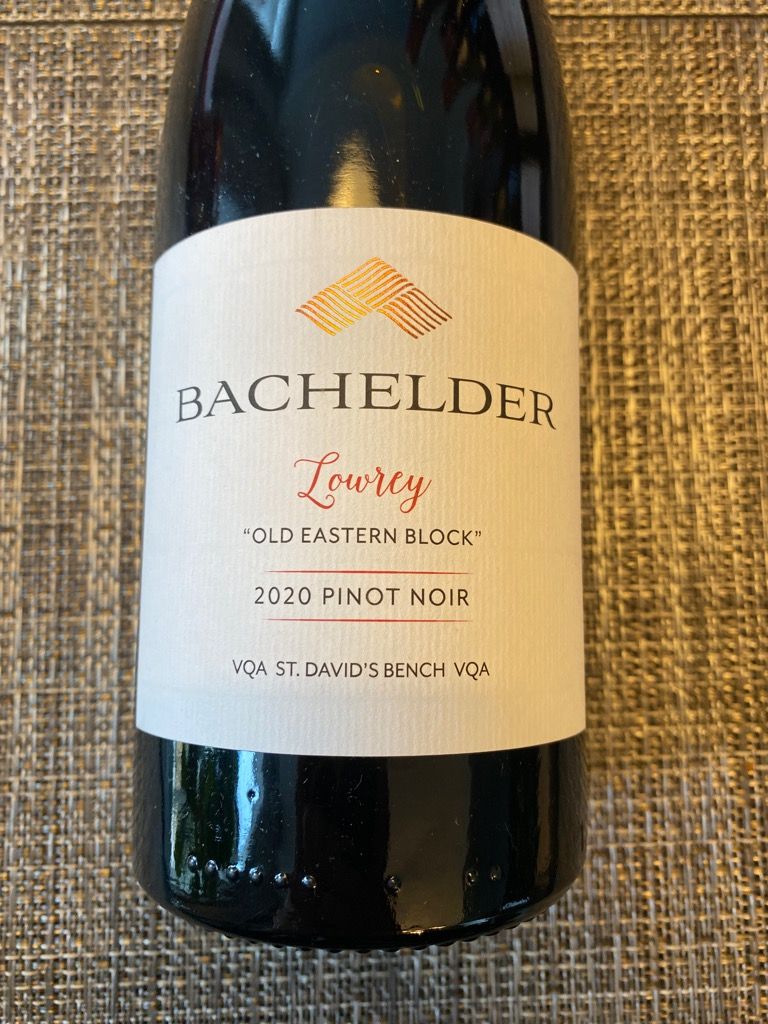 2020 Bachelder Pinot Noir Old Eastern Block Lowrey Vineyards, Canada ...