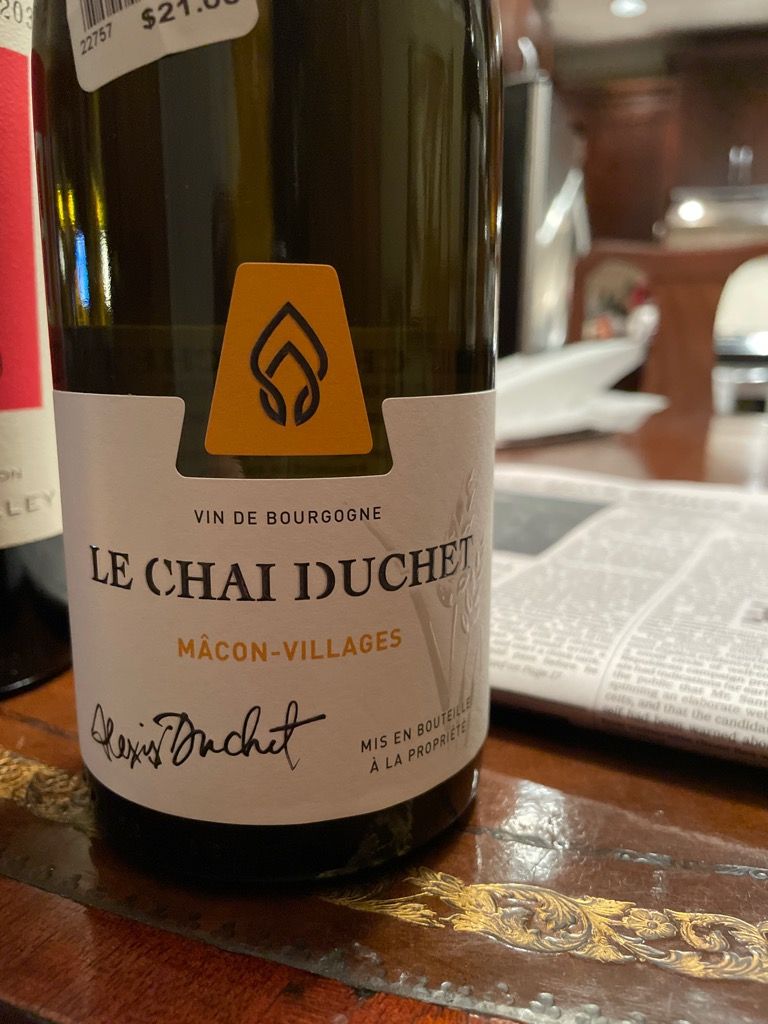 2021 Le Chai Duchet Mâcon-Villages, France, Burgundy, Mâconnais, Mâcon ...
