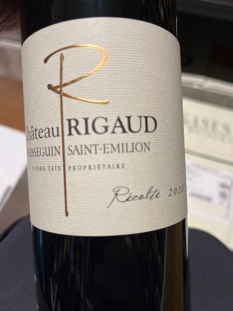2019 Château Rigaud Puisseguin-St. Émilion, France, Bordeaux ...