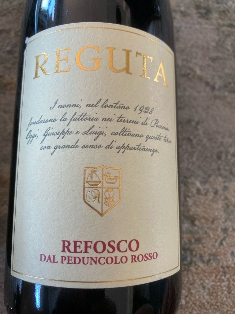 2020 Reguta Refosco dal Peduncolo Rosso Giuseppe & Luigi, Italy ...