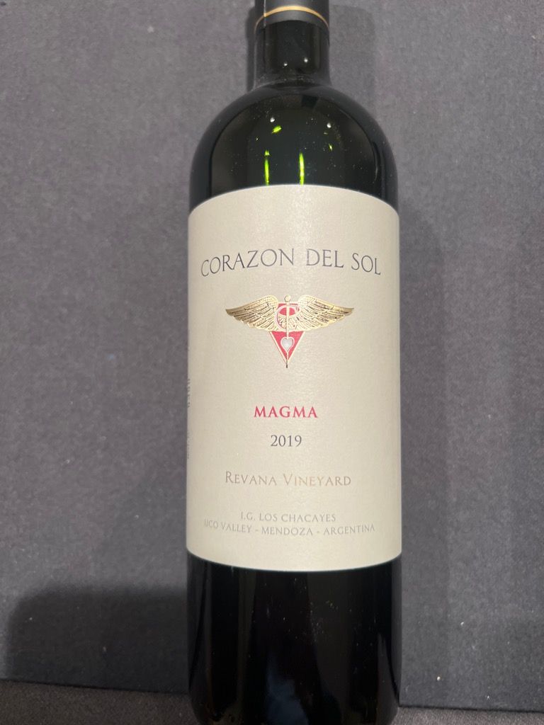 2019 Corazon del Sol Magma, Argentina, Mendoza, Valle de Uco ...
