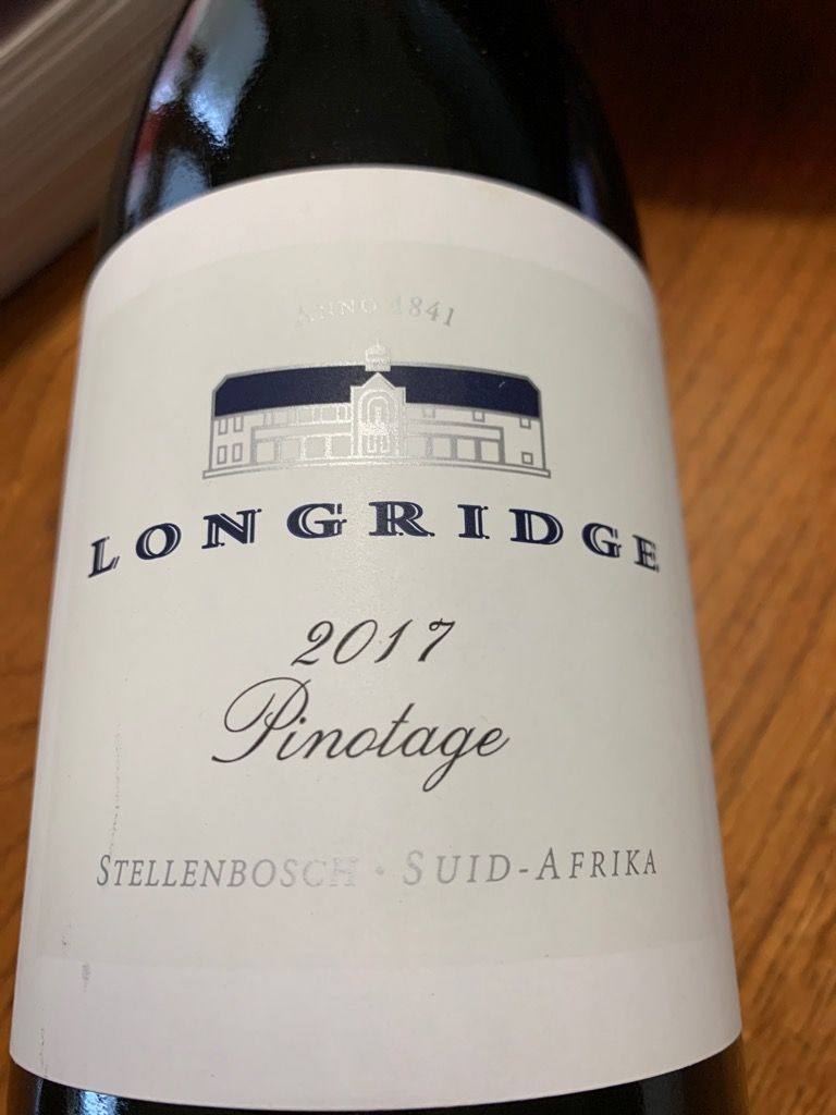 2017 Longridge Pinotage, South Africa, Coastal Region, Stellenbosch ...