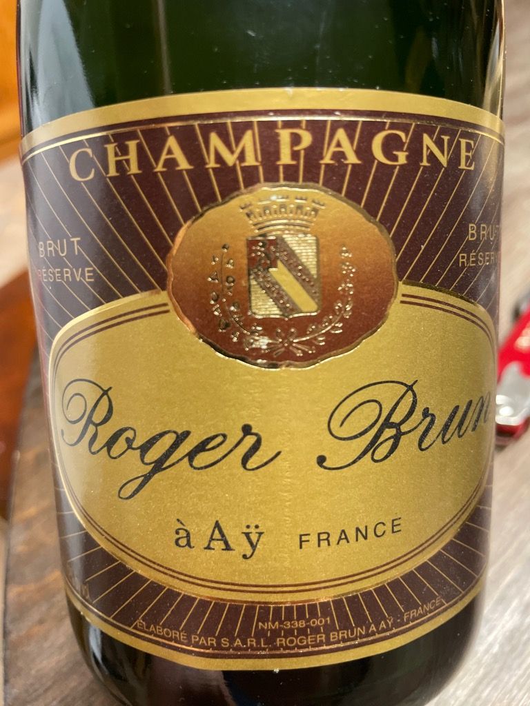 NV Roger Brun Champagne Grand Cru Reserve Aÿ, France, Champagne ...