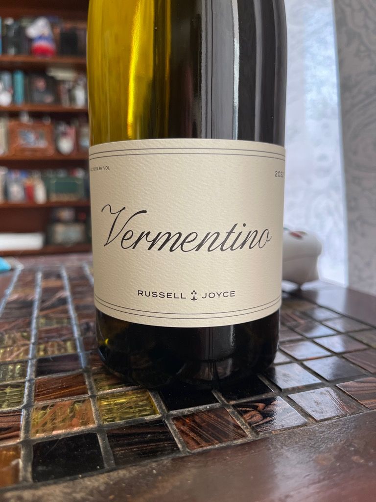 2022 Russell Joyce Vermentino Cedar Lane Vineyard, USA, California ...