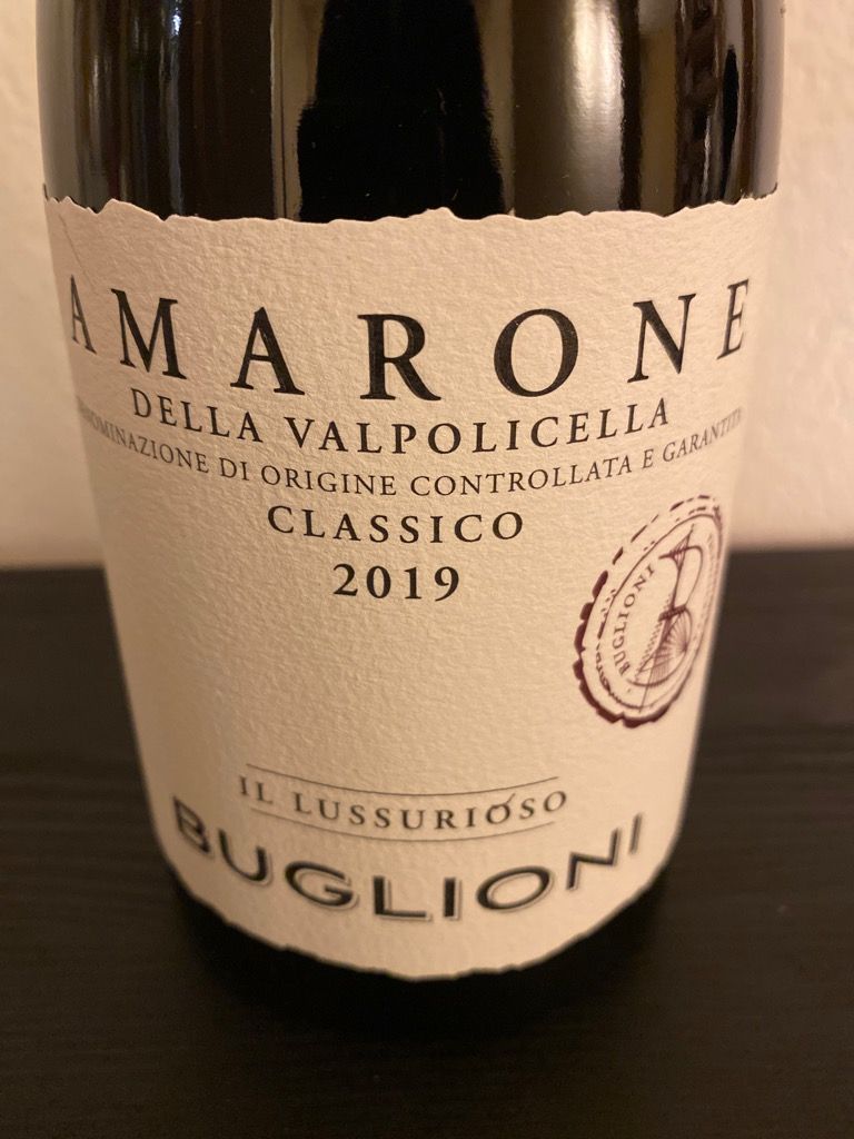 2019 Buglioni Amarone della Valpolicella Classico Il Lussurioso, Italy, Veneto, Valpolicella ...