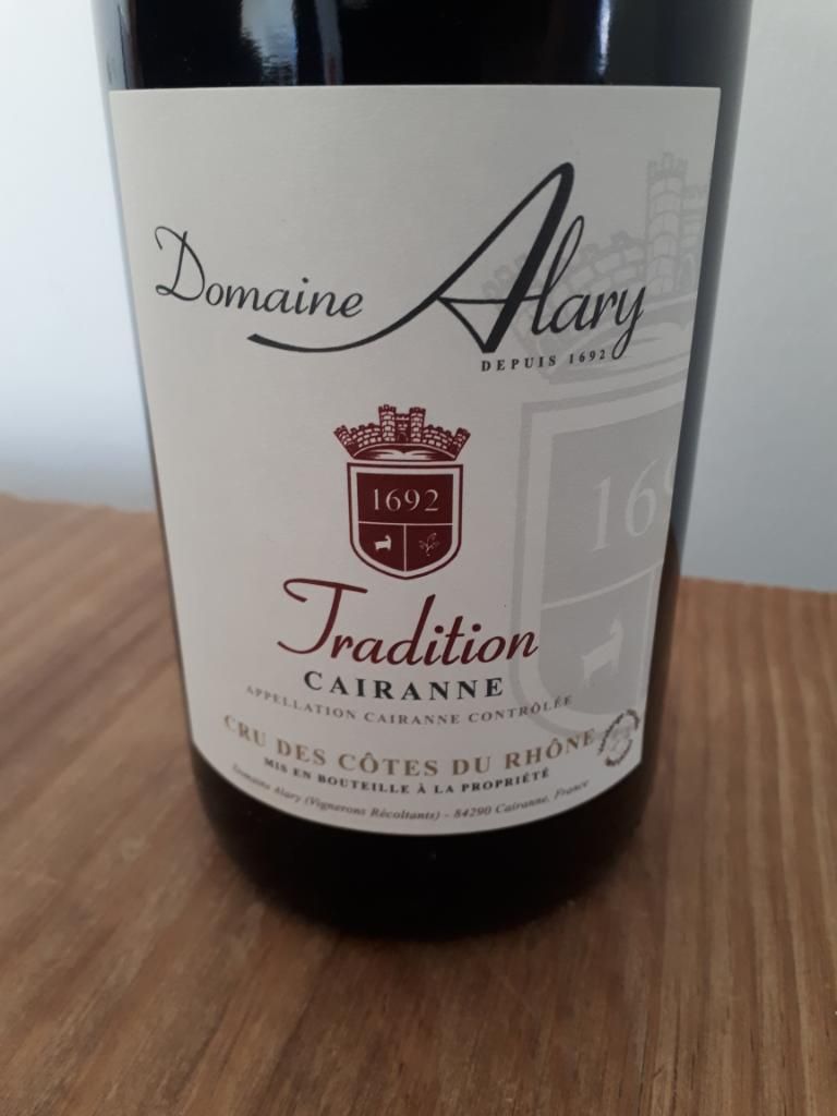 2020 Domaine Alary Cairanne Tradition, France, Rhône, Southern Rhône ...